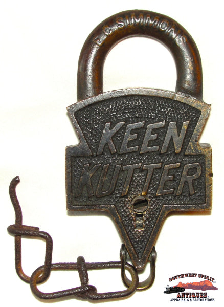 Santa Fe Railway Brass General E.C. Simmons Keen Kutter Lock ...